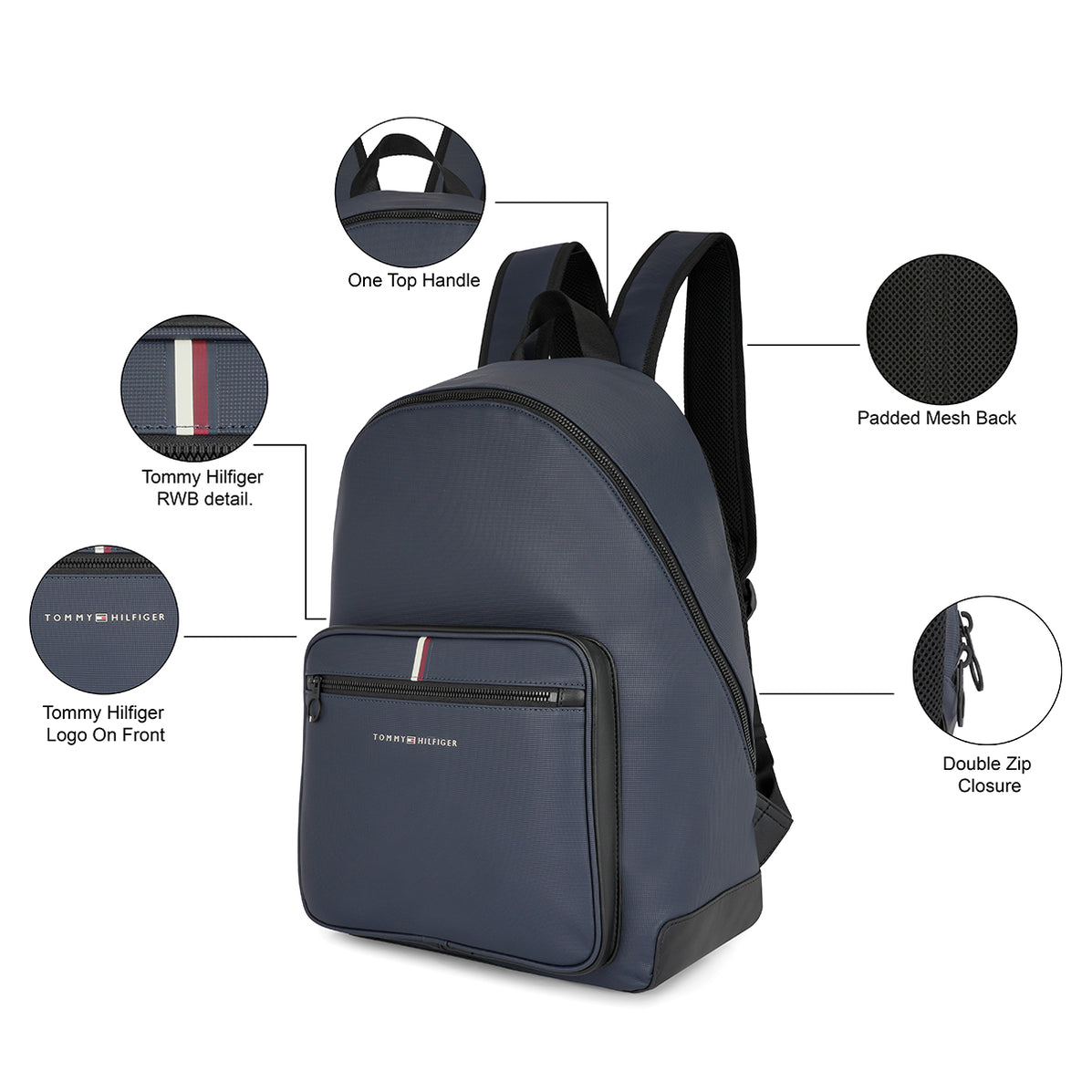 Tommy Hilfiger Premium Leather Line Boden Backpack — BAGLINE