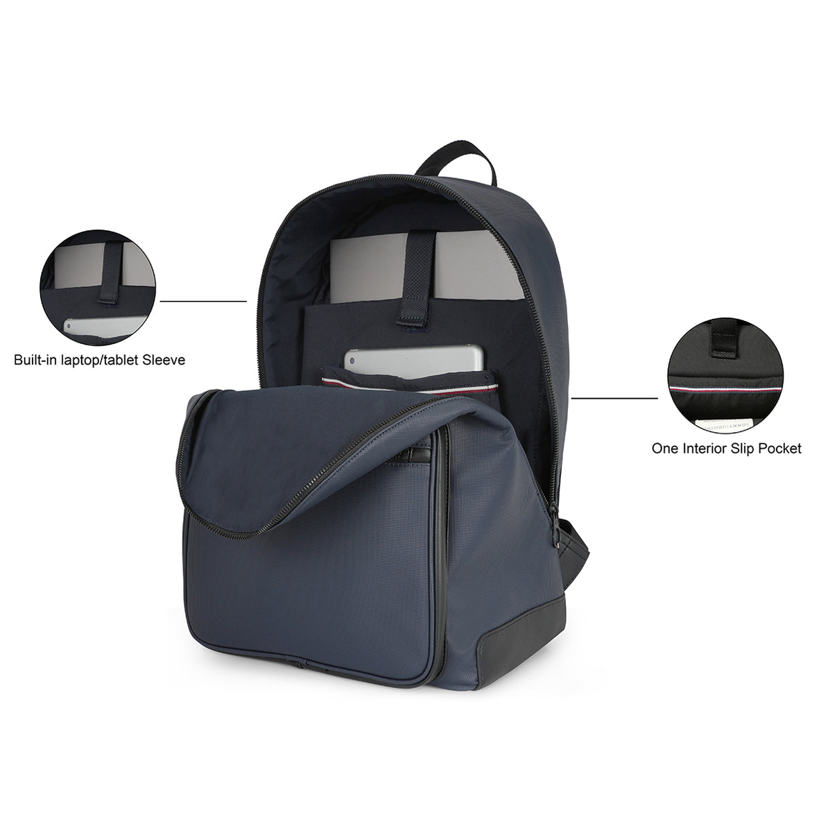 Tommy Hilfiger Premium Leather Line Boden Backpack — BAGLINE