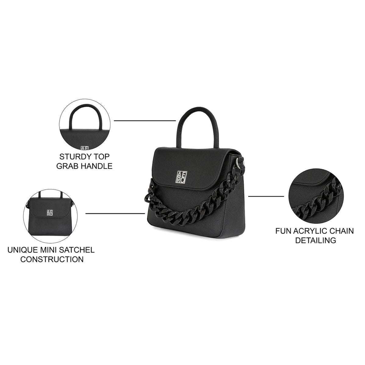 Aeropostale Rena Mini Womens Satchel — BAGLINE